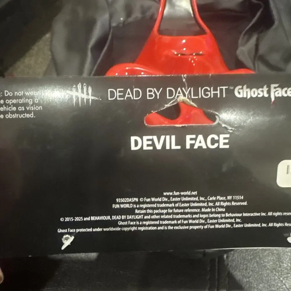 Fun World | Other | Dead By Daylight Devil Ghost Face Mask Red W Black ...